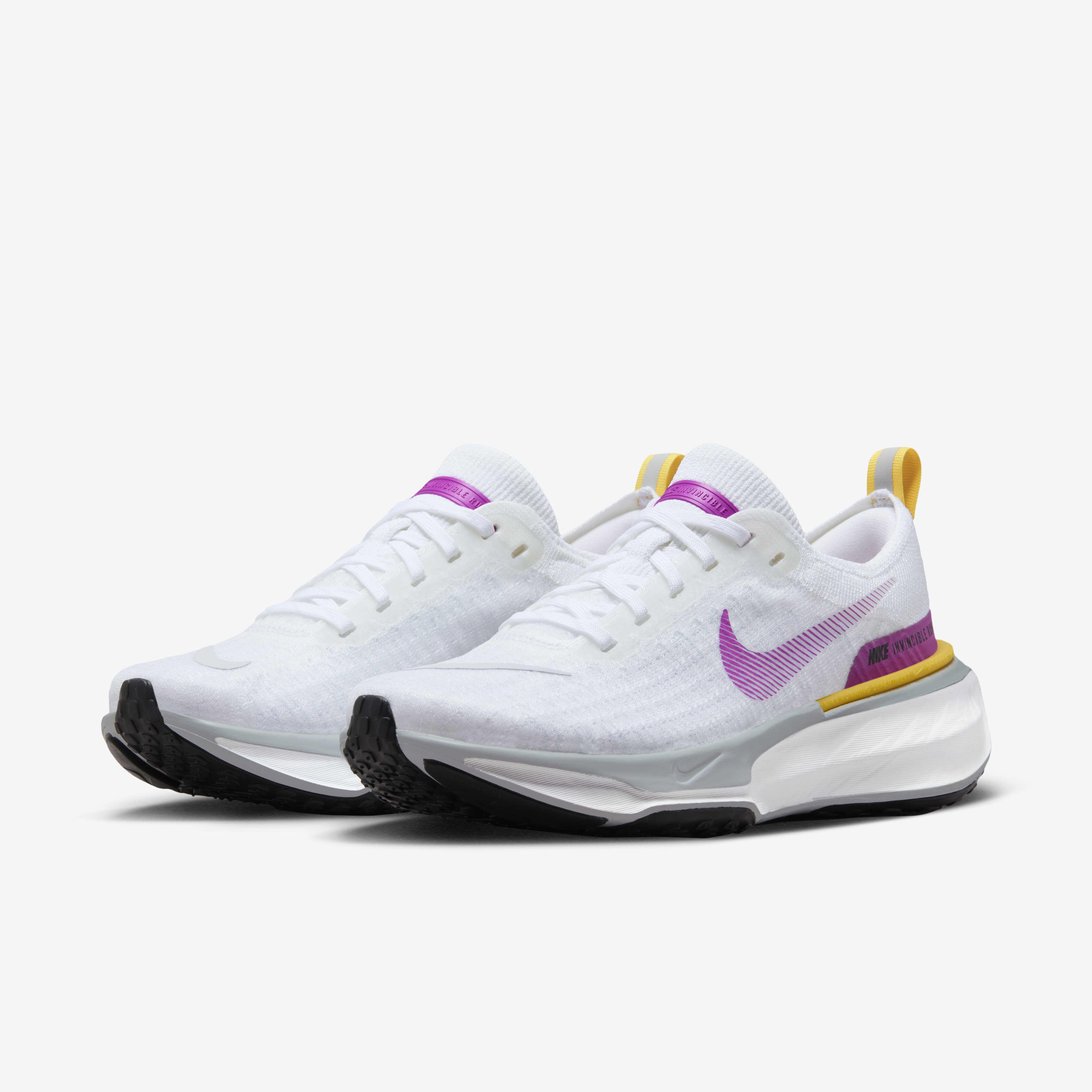 Buy Nike Invincible 3 Women's Road Running Shoes - White/Vivid Sulphur ...