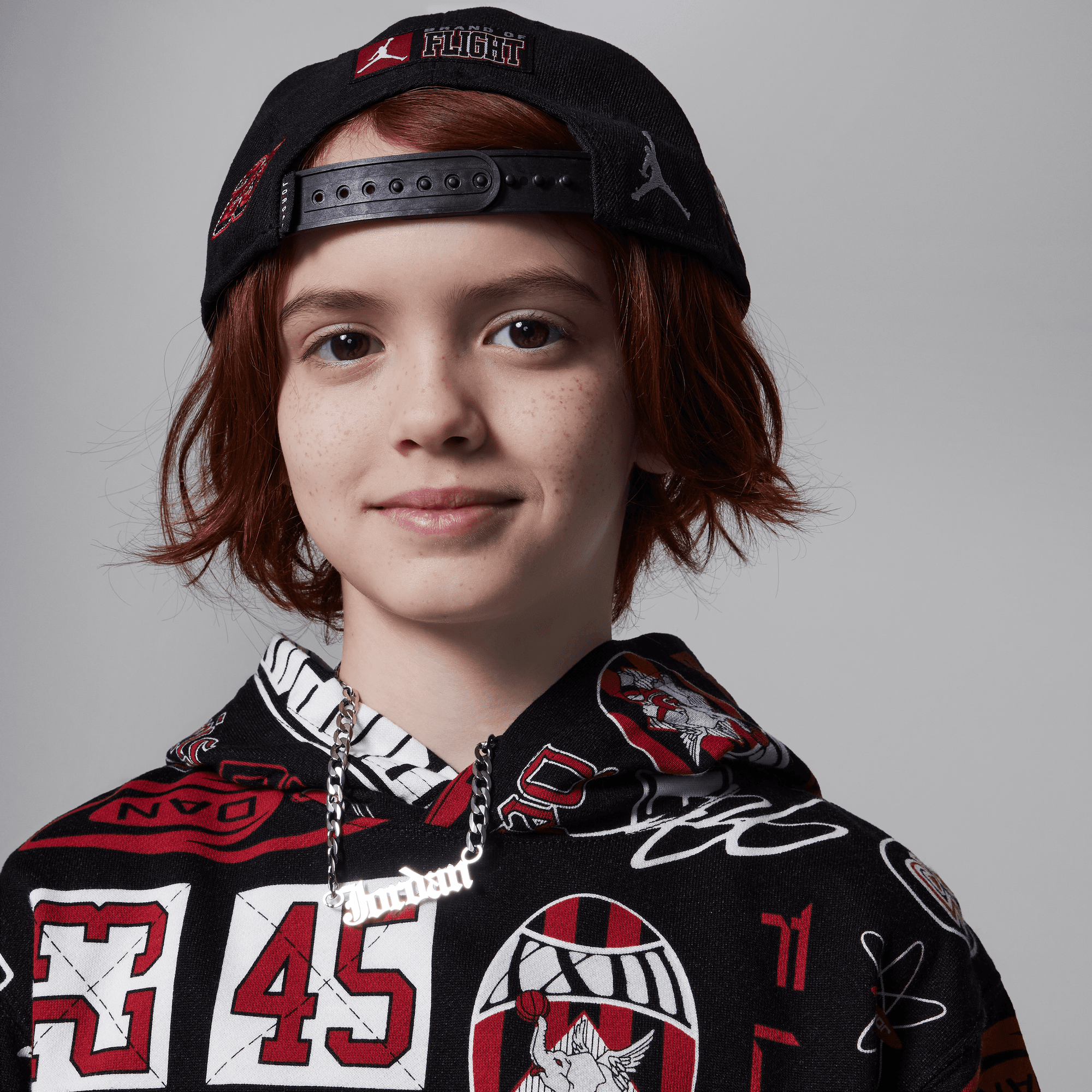 Buy Jordan Essentials Big Kids' French Terry Printed Pullover Hoodie ...