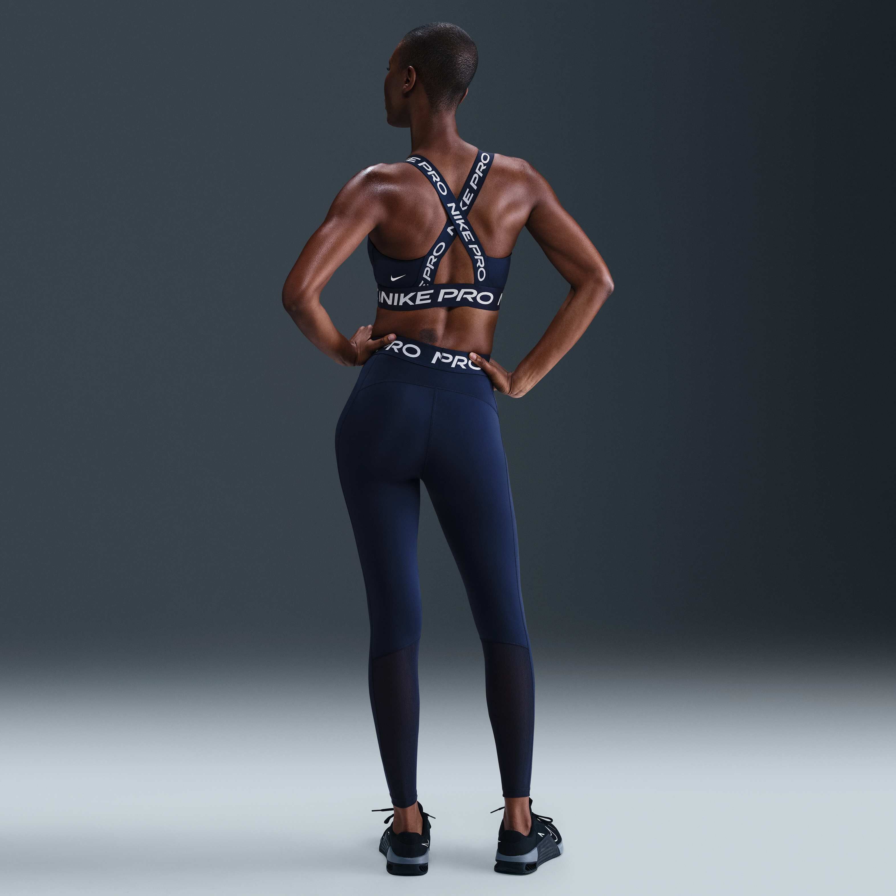 Buy Nike Pro Women's Light-Support Non-Padded Sports Bra - Midnight ...