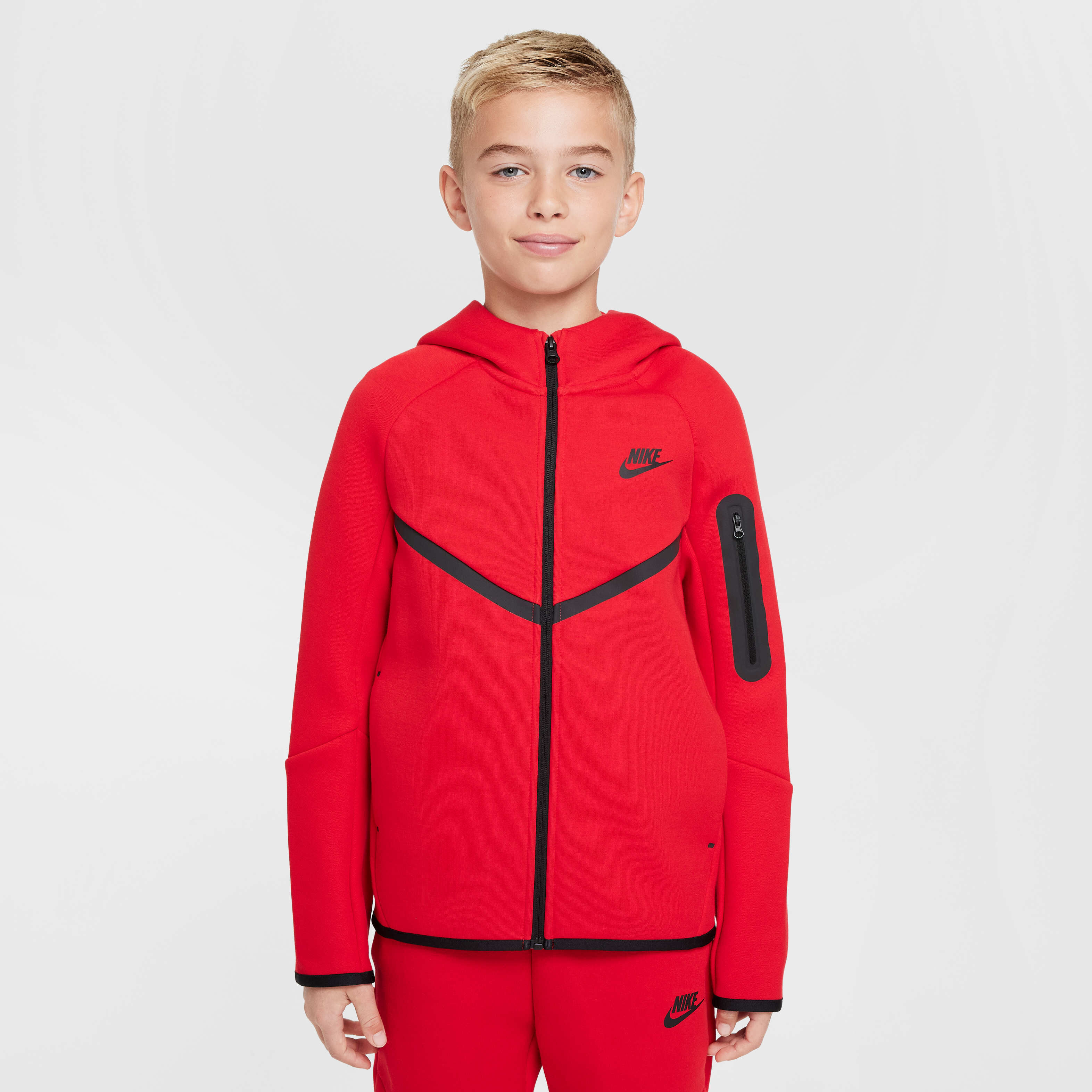 Buy Nike Sportswear Tech Fleece Older Kids' Full-Zip Hoodie ...