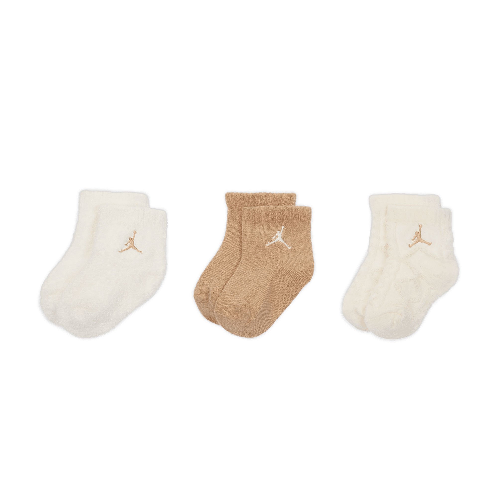 Buy Jordan Infant/Toddler Soft and Cozy Quarter Socks (3 Pairs) - Pale ...