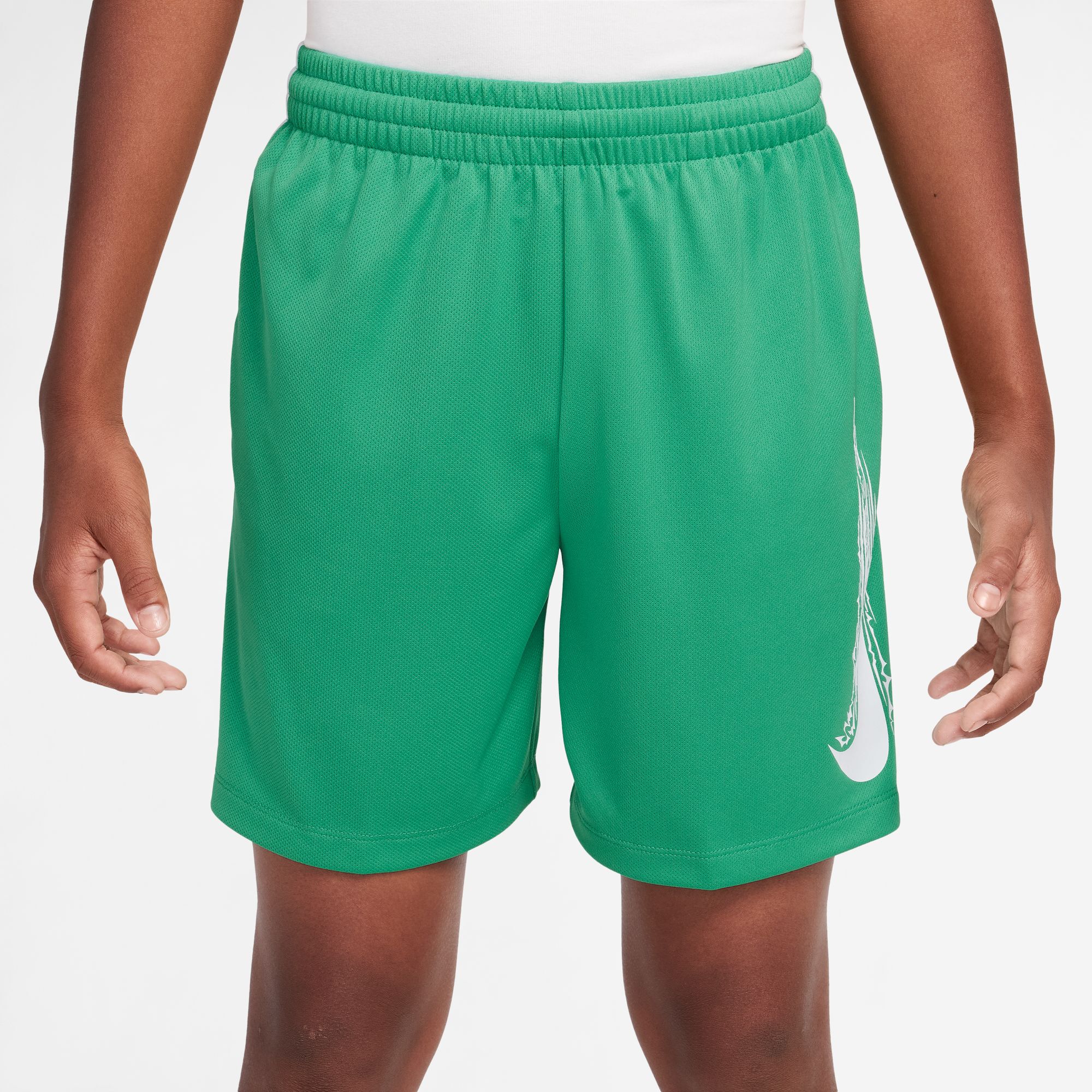 Buy Nike Multi Older Kids' (Boys') Dri-FIT Shorts - Stadium Green/White/White | Nike Kuwait Official
