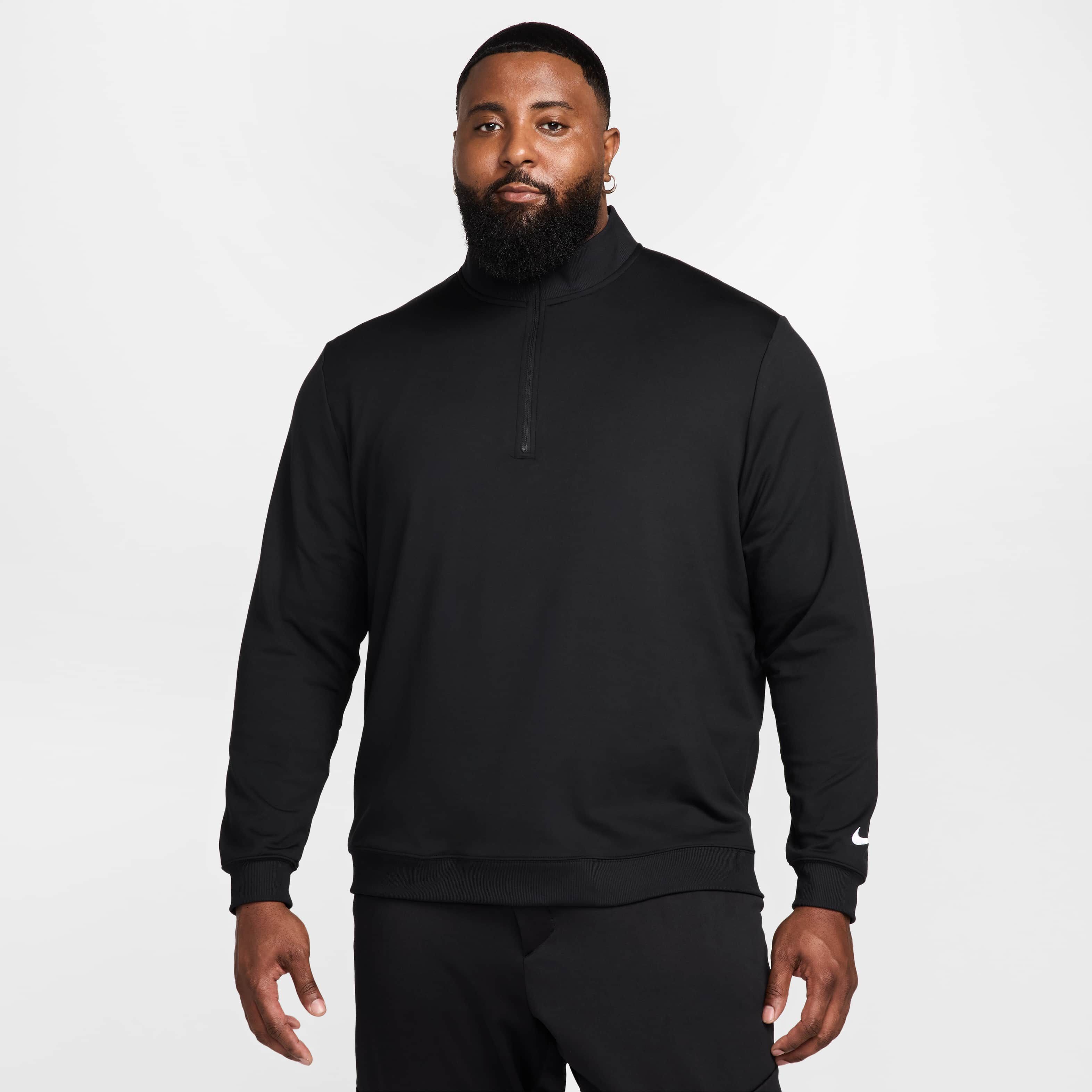 Buy Nike Tour Men's 1/2-Zip Golf Top - Black/White | Nike Kuwait Official