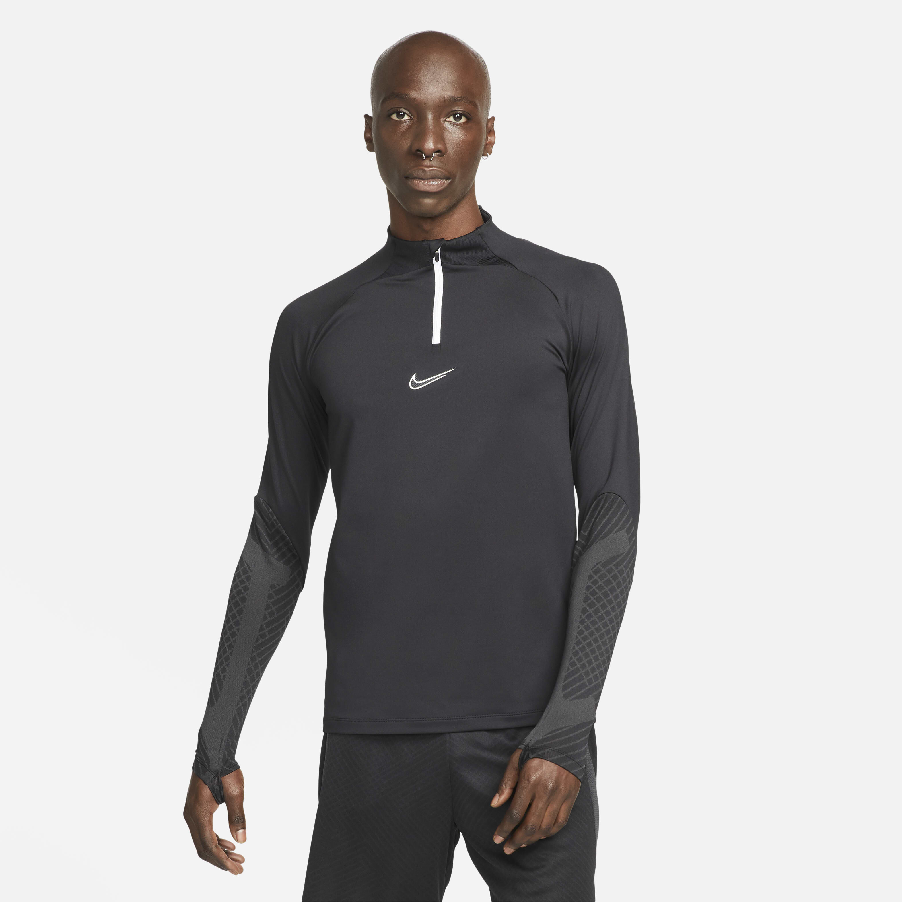 Buy Nike Dri-FIT Strike Men's Football Drill Top - Black/Black ...