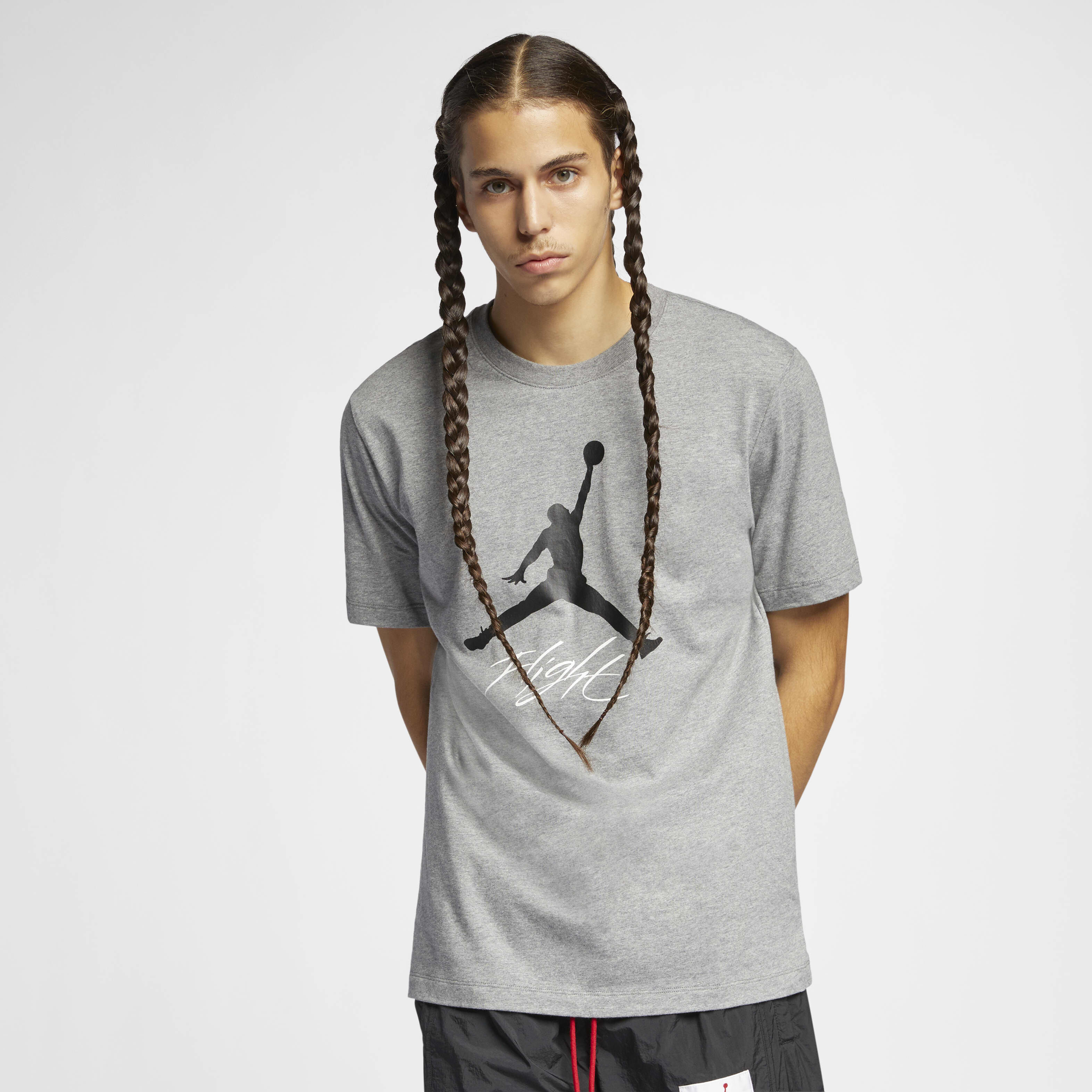 Buy Jordan Jumpman Flight Men's T-Shirt - Carbon Heather/Black | Nike ...