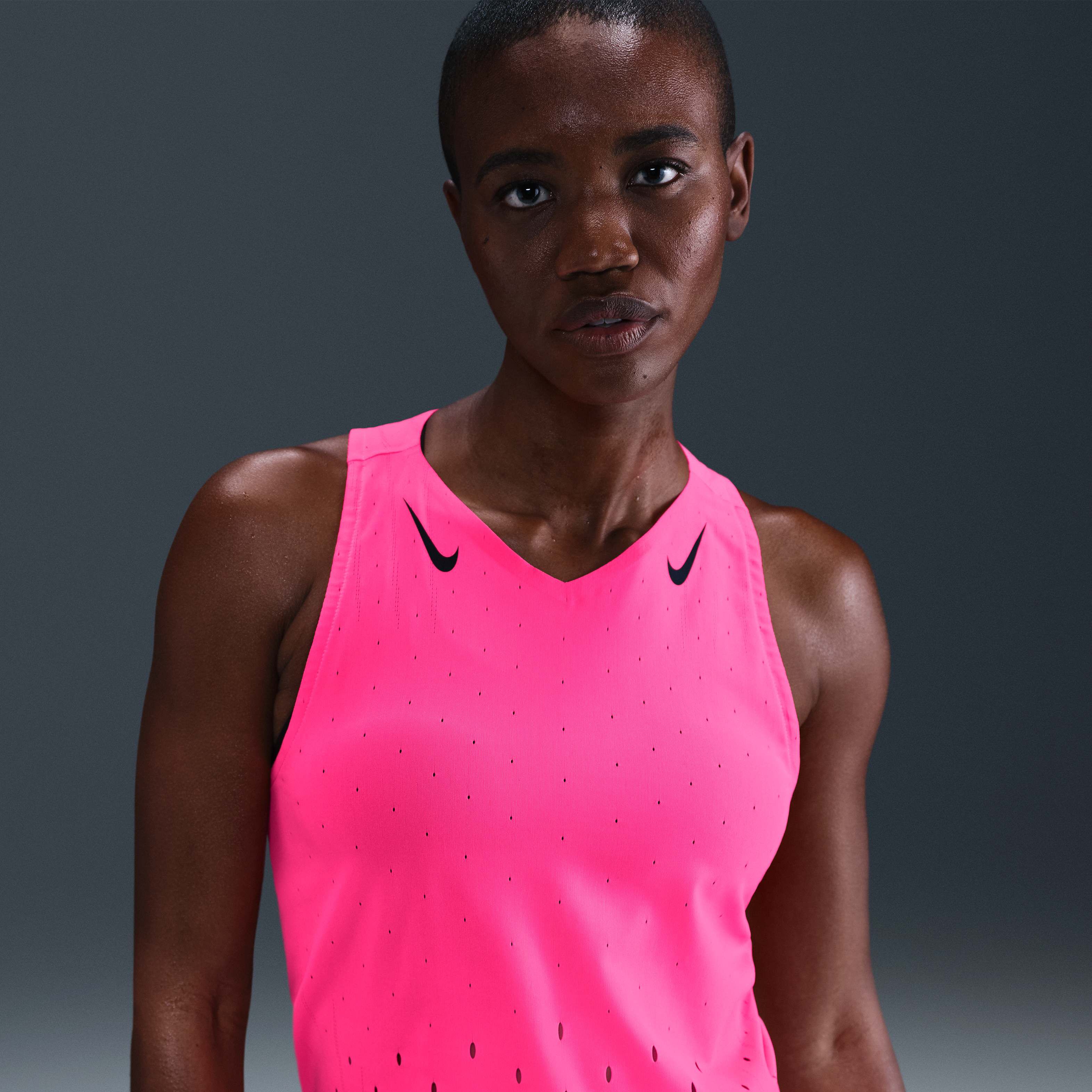 Buy Nike AeroSwift Women's Dri-FIT ADV Running Vest - Hyper Pink/Black ...