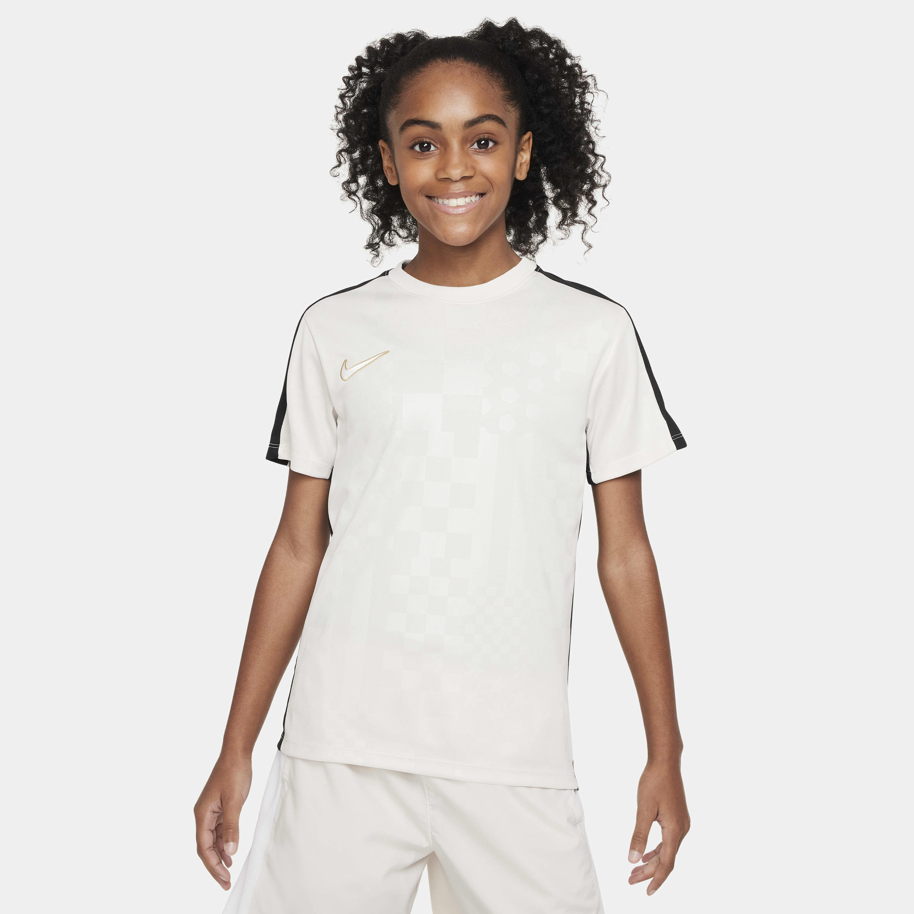 Buy Nike Dri-FIT Academy Older Kids' Short-Sleeve Football Top - Light ...