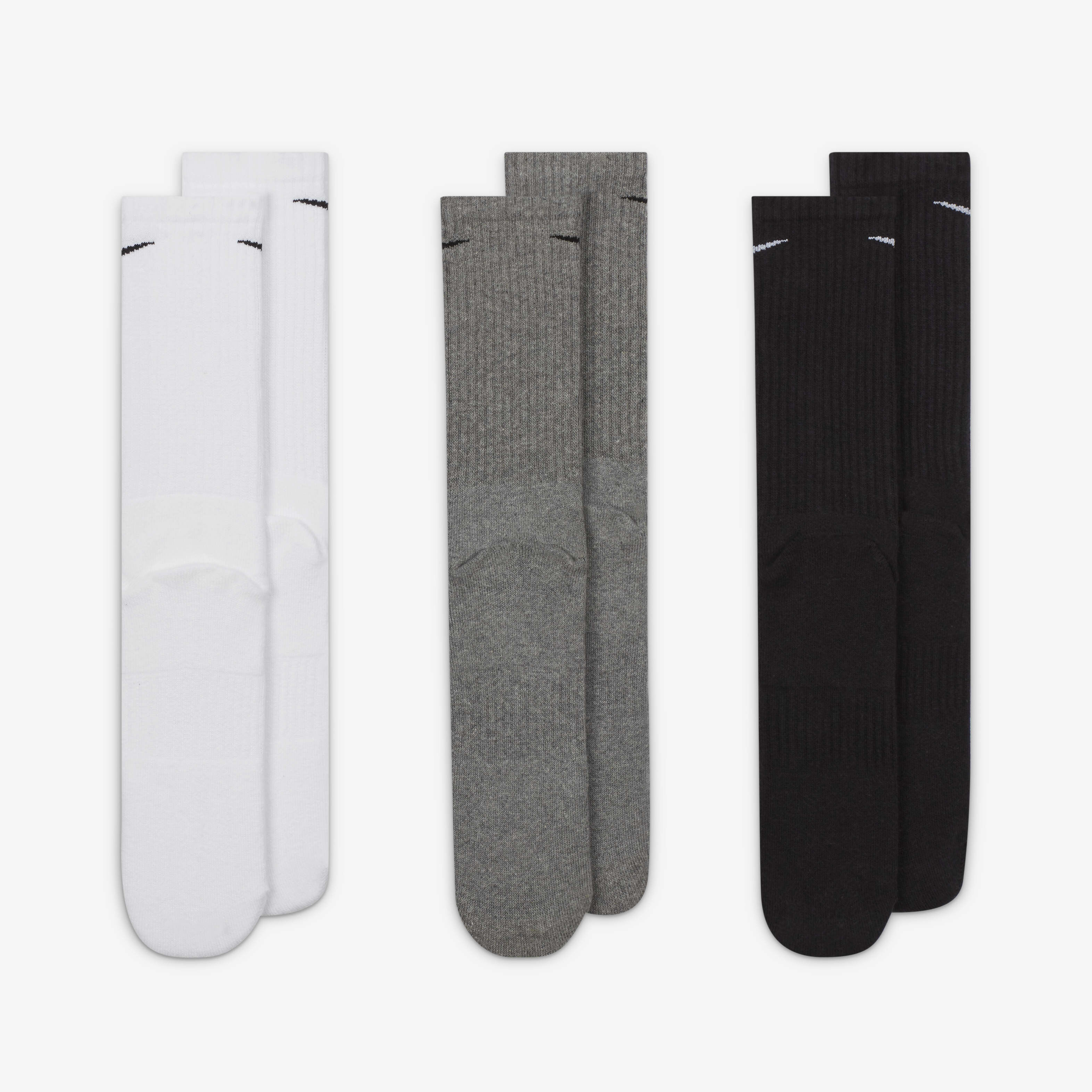 Buy Nike Everyday Cushioned Training Crew Socks (3 Pairs) - Multi ...