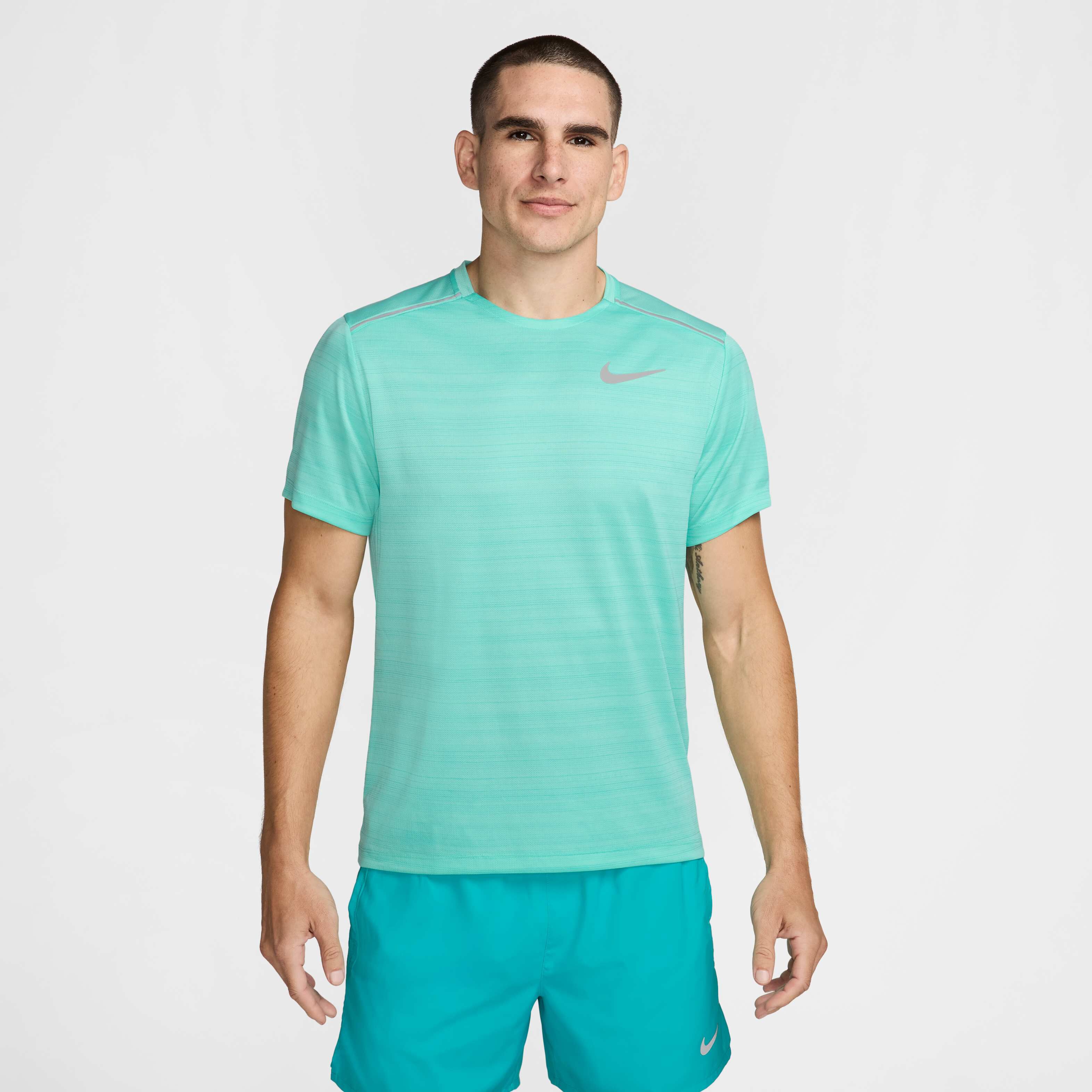 Buy Nike Miler Men's Short-Sleeve Running Top - Hyper Turquoise | Nike ...