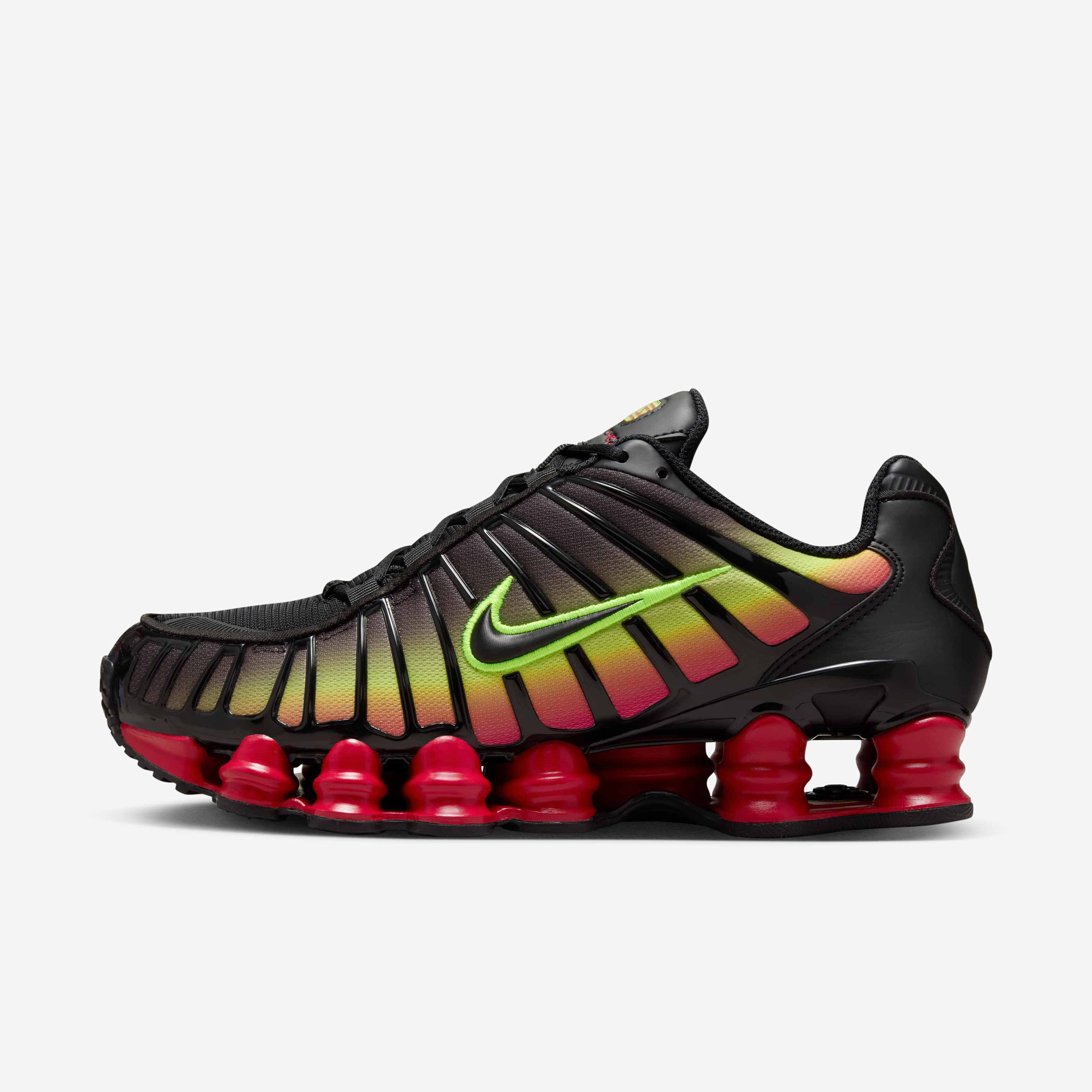 Buy Nike Shox TL Shoes - Black/Volt/Fire Red/Black | Nike Kuwait Official