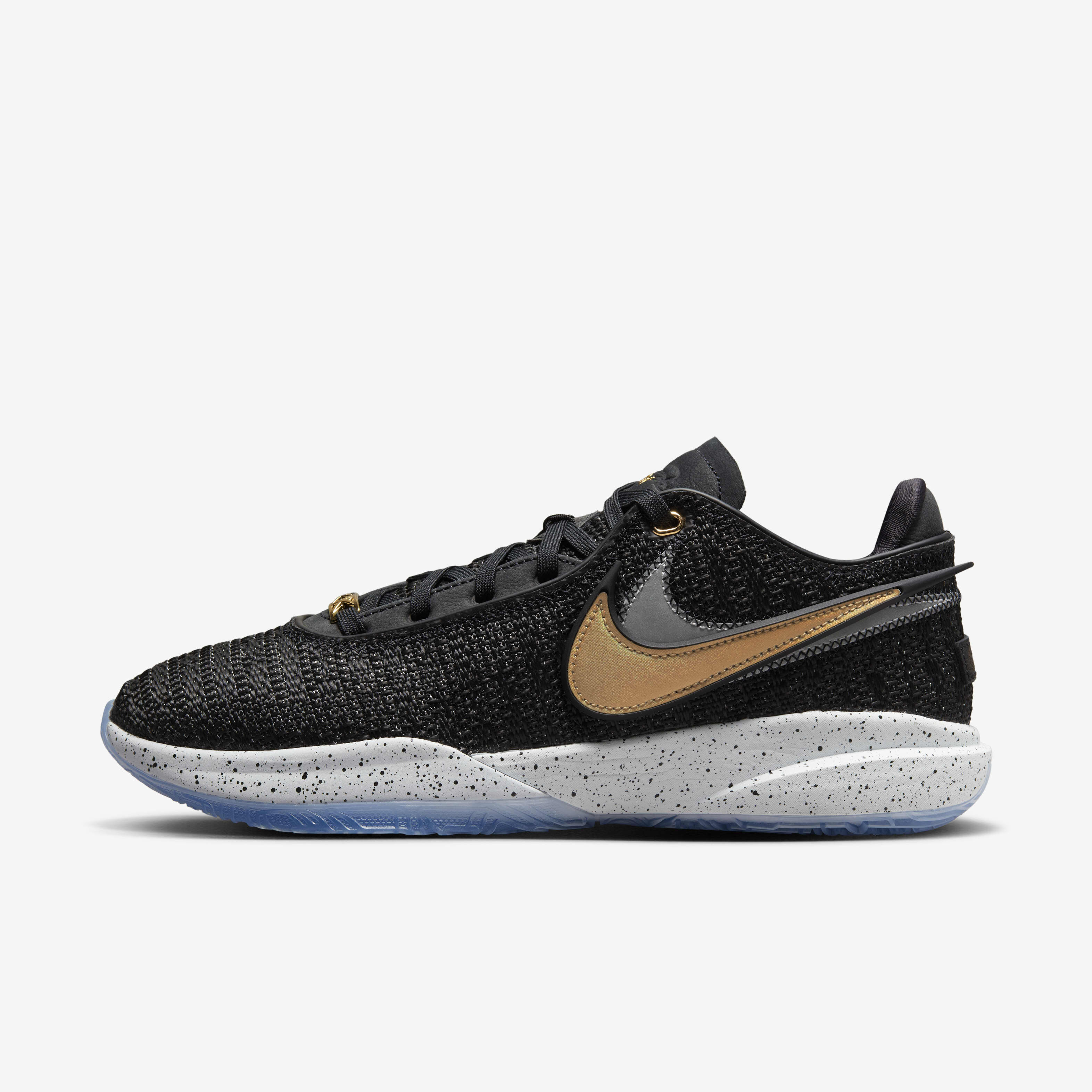 Buy LeBron 20 Basketball Shoes - Black/White/Pure Platinum/Metallic Gold | Nike Kuwait Official