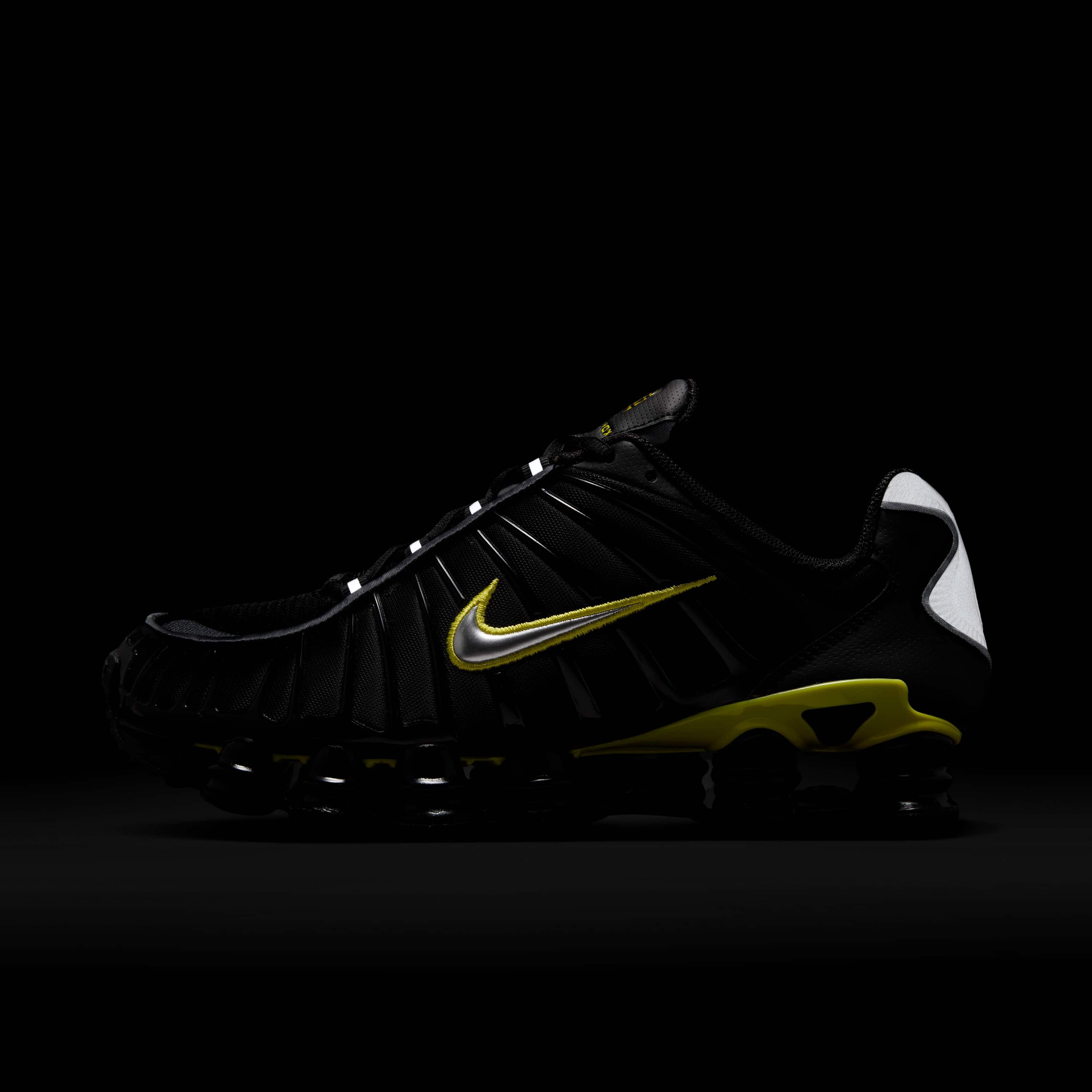 Buy Nike Shox TL Men's Shoes - Black/Dynamic Yellow/Metallic Silver ...