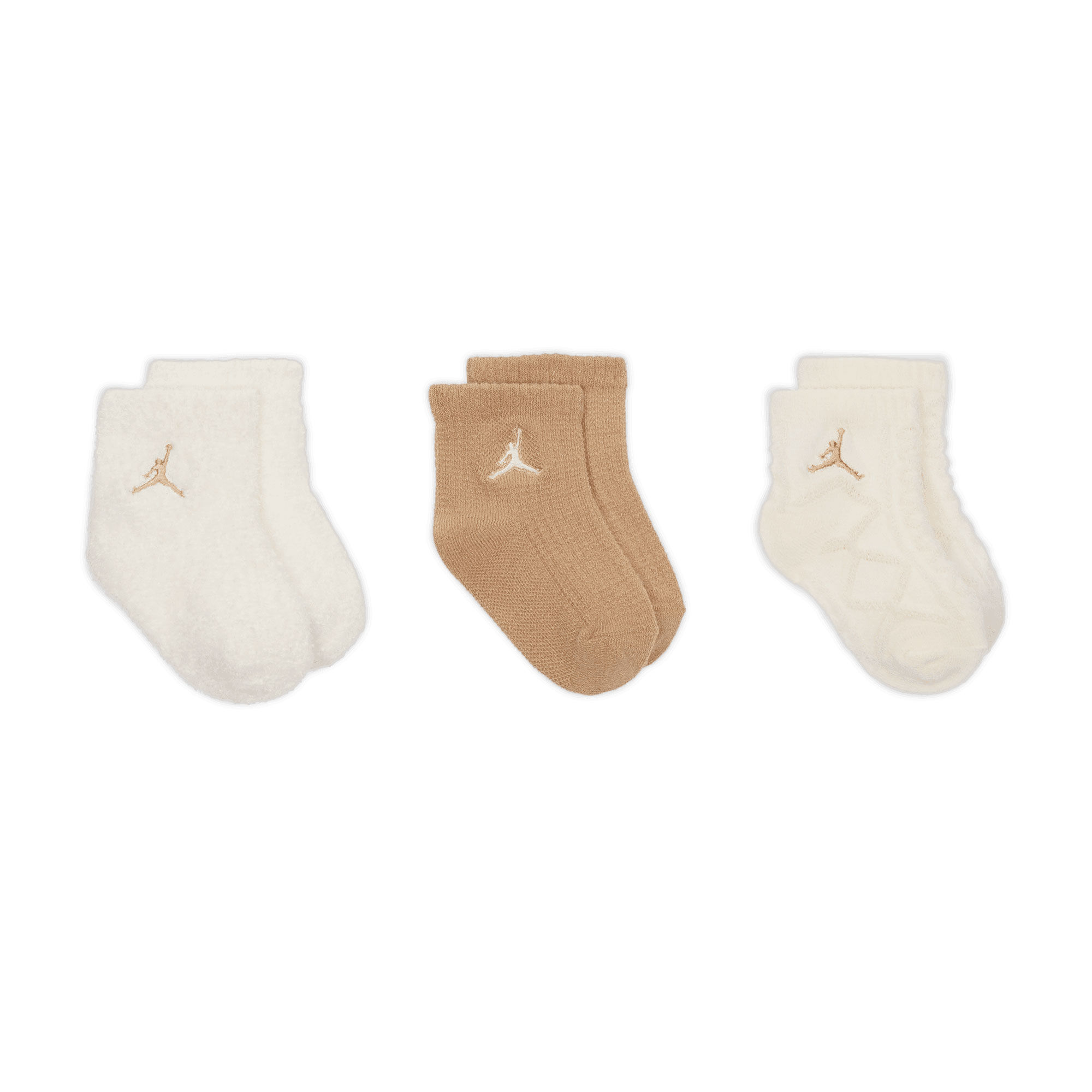 Buy Jordan Infant/Toddler Soft and Cozy Quarter Socks (3 Pairs) - Pale ...