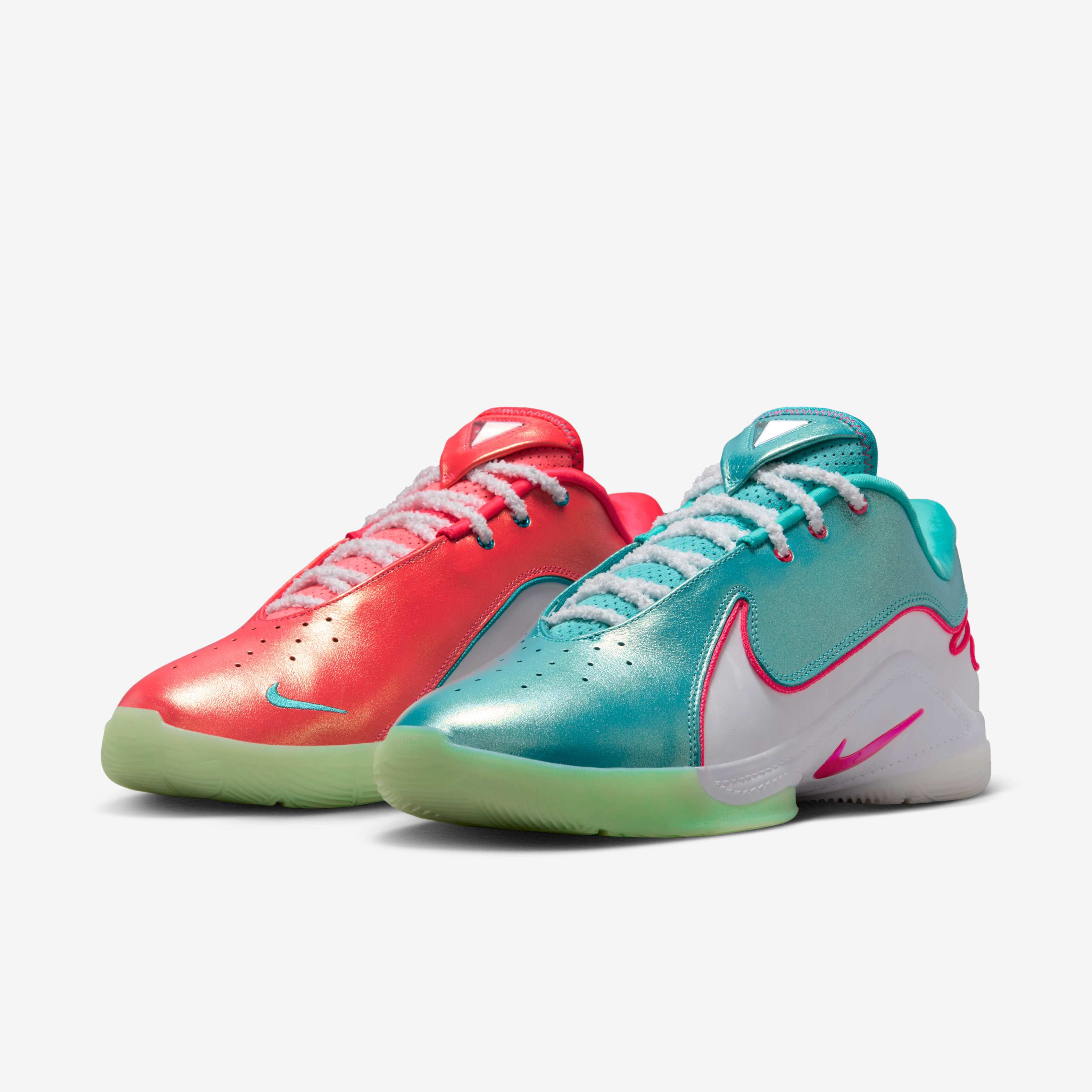 Buy LeBron XXII Limelight Basketball Shoes Solar Red White Vapour Green Dusty Cactus Nike Kuwait Official