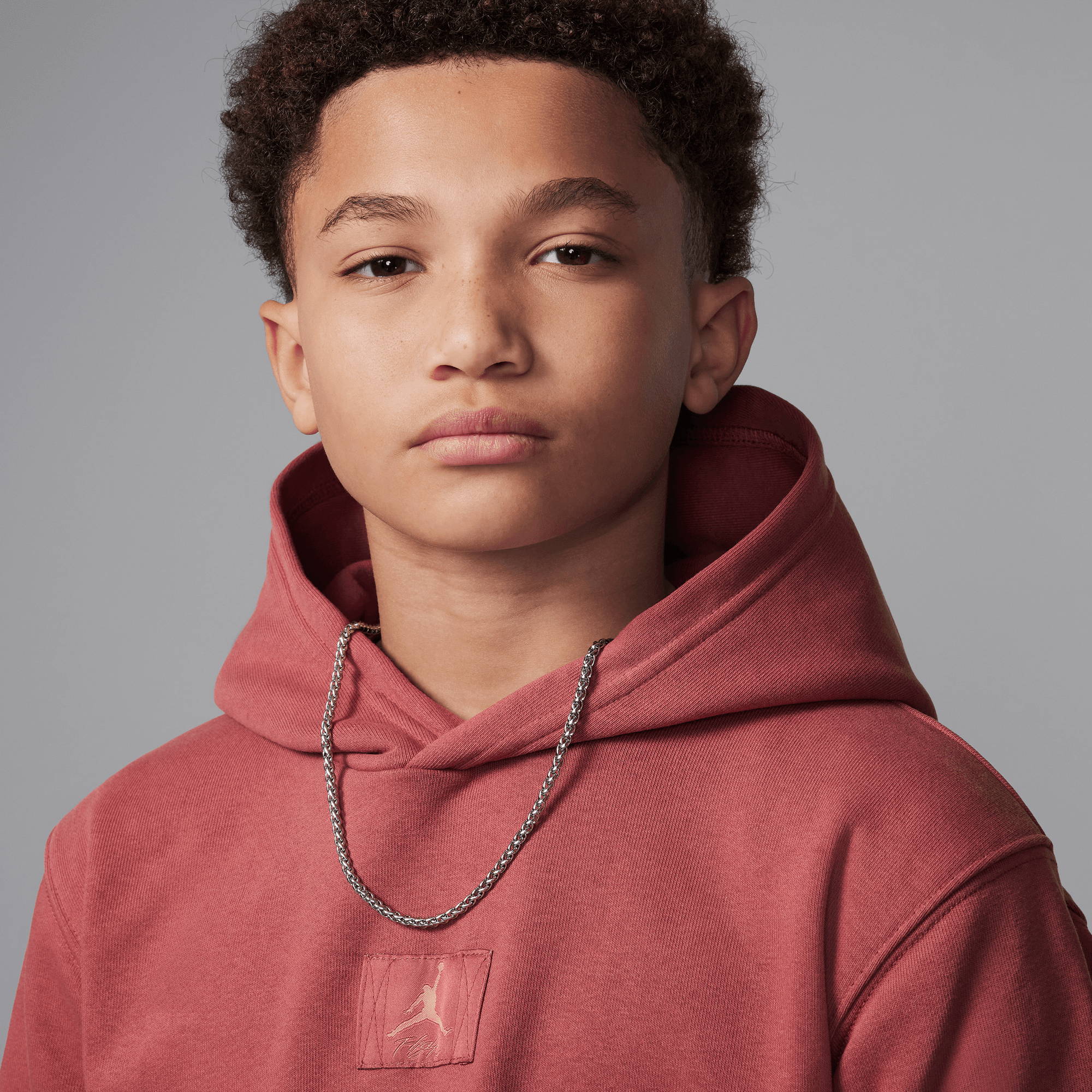 Buy Jordan MJ Flight Big Kids' Fleece Pullover Hoodie - Canyon Rust ...
