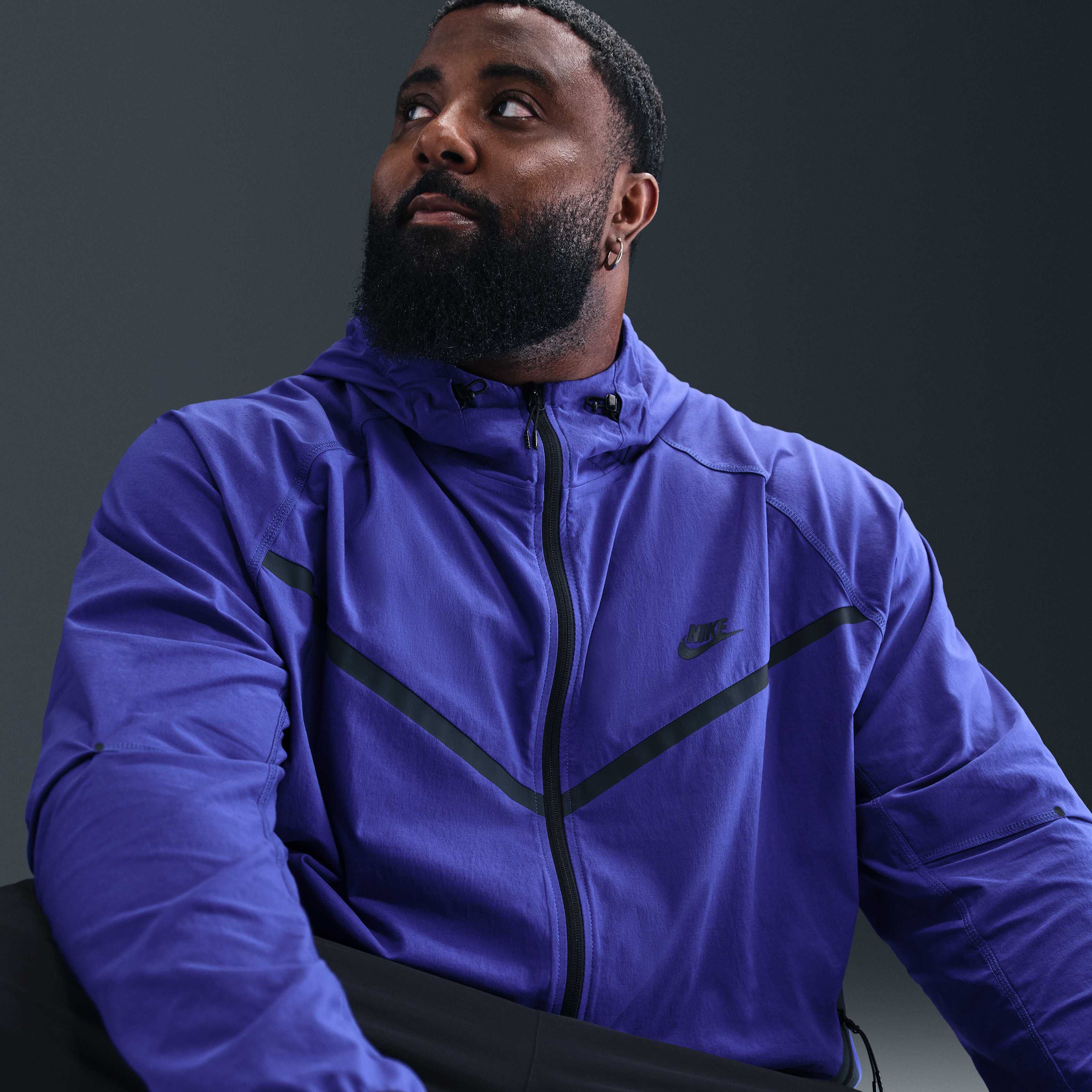 Buy Nike Tech Men's Woven Jacket - Deep Night/Deep Night/Black | Nike ...